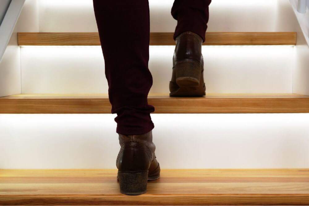120 cm LED Strip for Stairs – Ready to Connect (Warm White, 2.4W/M ...